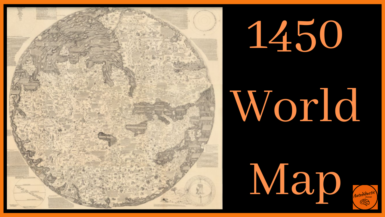 1450 World Map, Sahara Desert Fully Populated, Castles Everywhere - New ...
